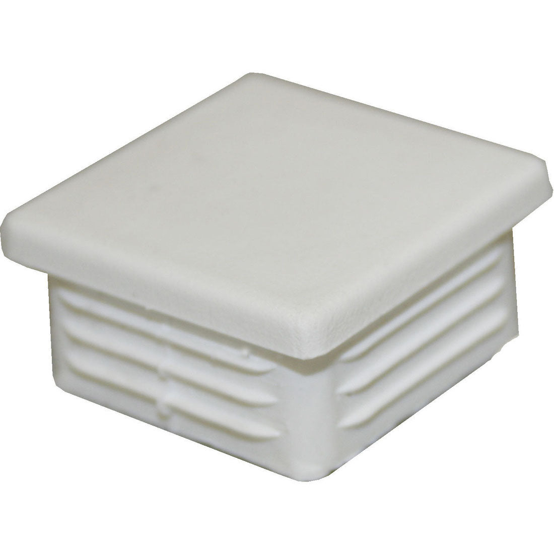 Square Plug Ribbed Plastic White 31.8mm – Co-Mac