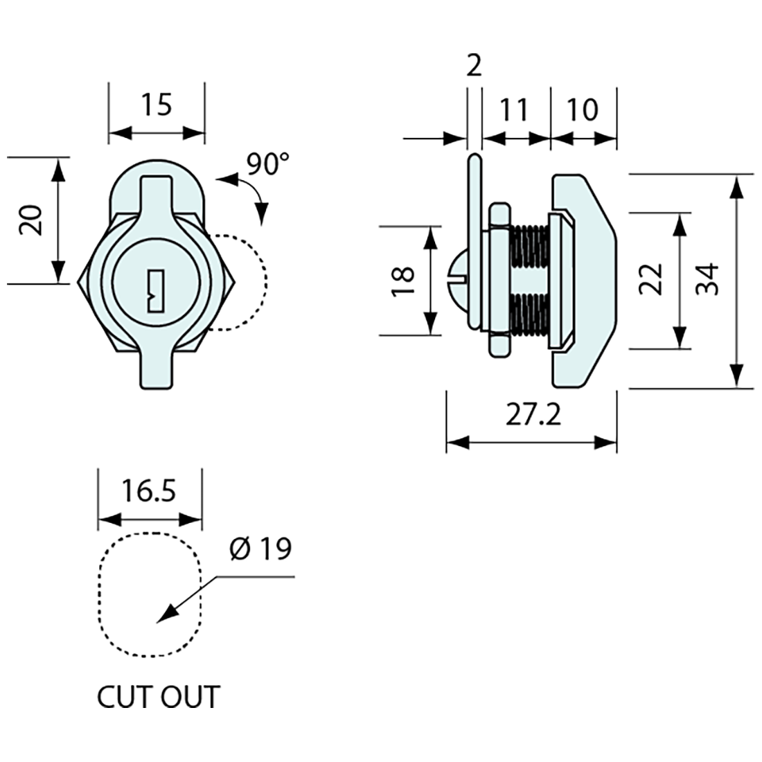Mini Wing Handle Cam Lock – Co-Mac