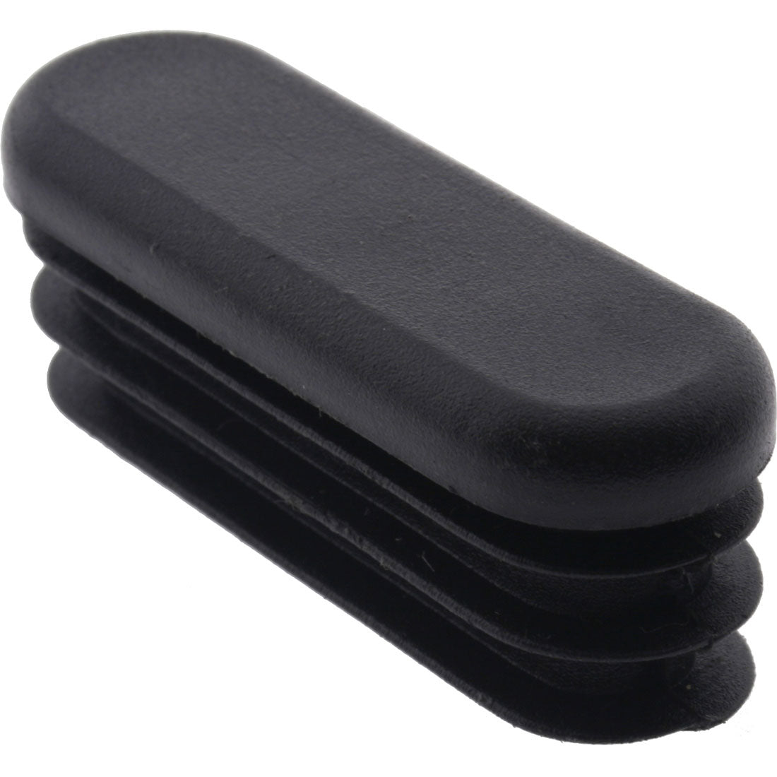 Oval Plug Ribbed Black 50.8x16.0mm – Co-Mac