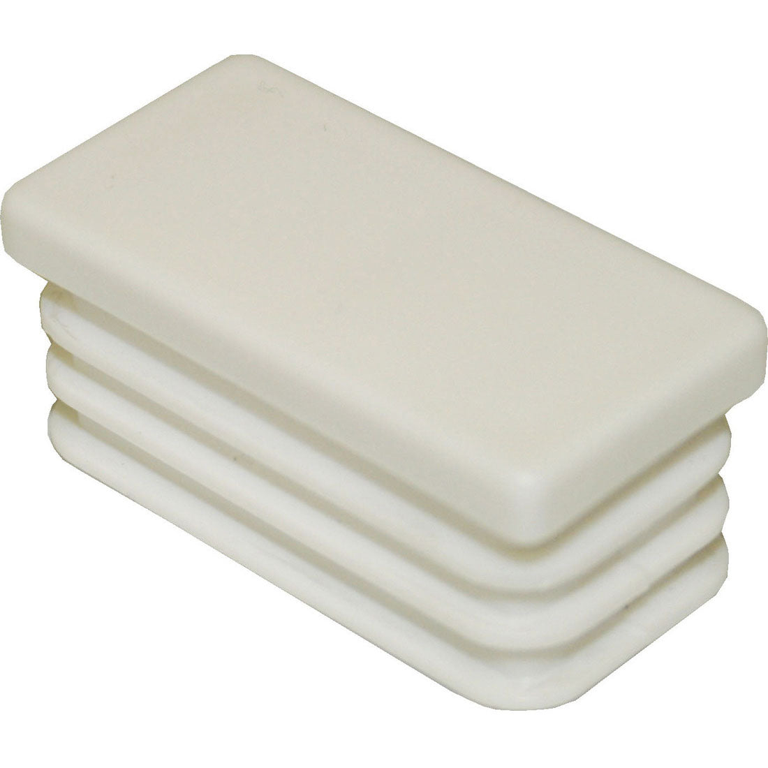 Rectangle Plug Ribbed White 50.8x25.4mm – Co-Mac