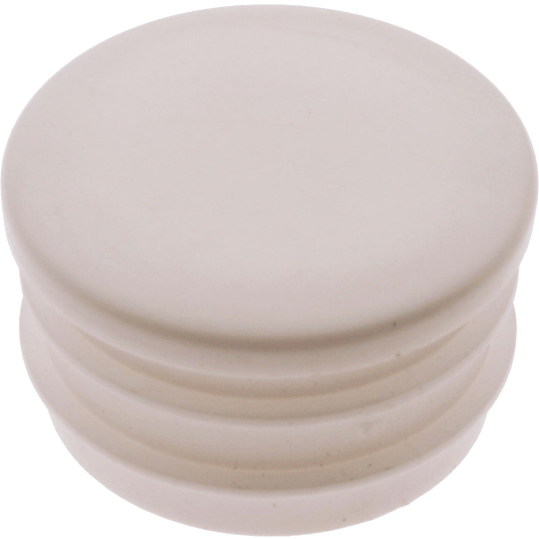 Round Plug Ribbed White 38.1mm – Co-Mac
