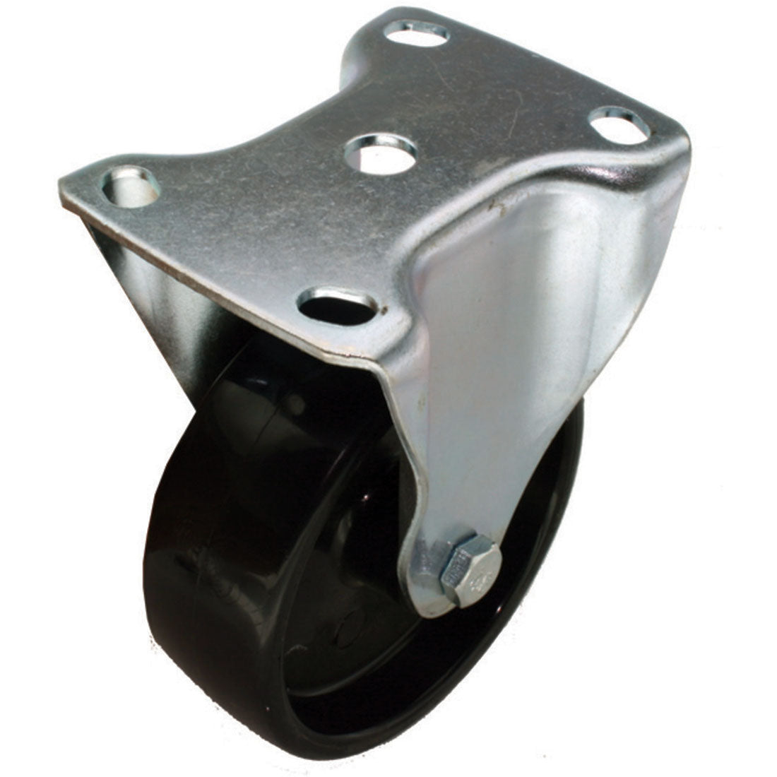 Mounting Plate Castor Fixed Nylon Wheel Zinc Plated 75mm – Co-Mac