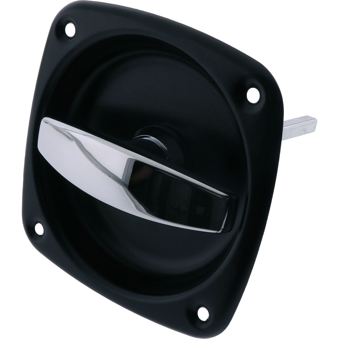 Semi Flush Handle Recess Non Locking T Handle Chrome and Black 125mm ...