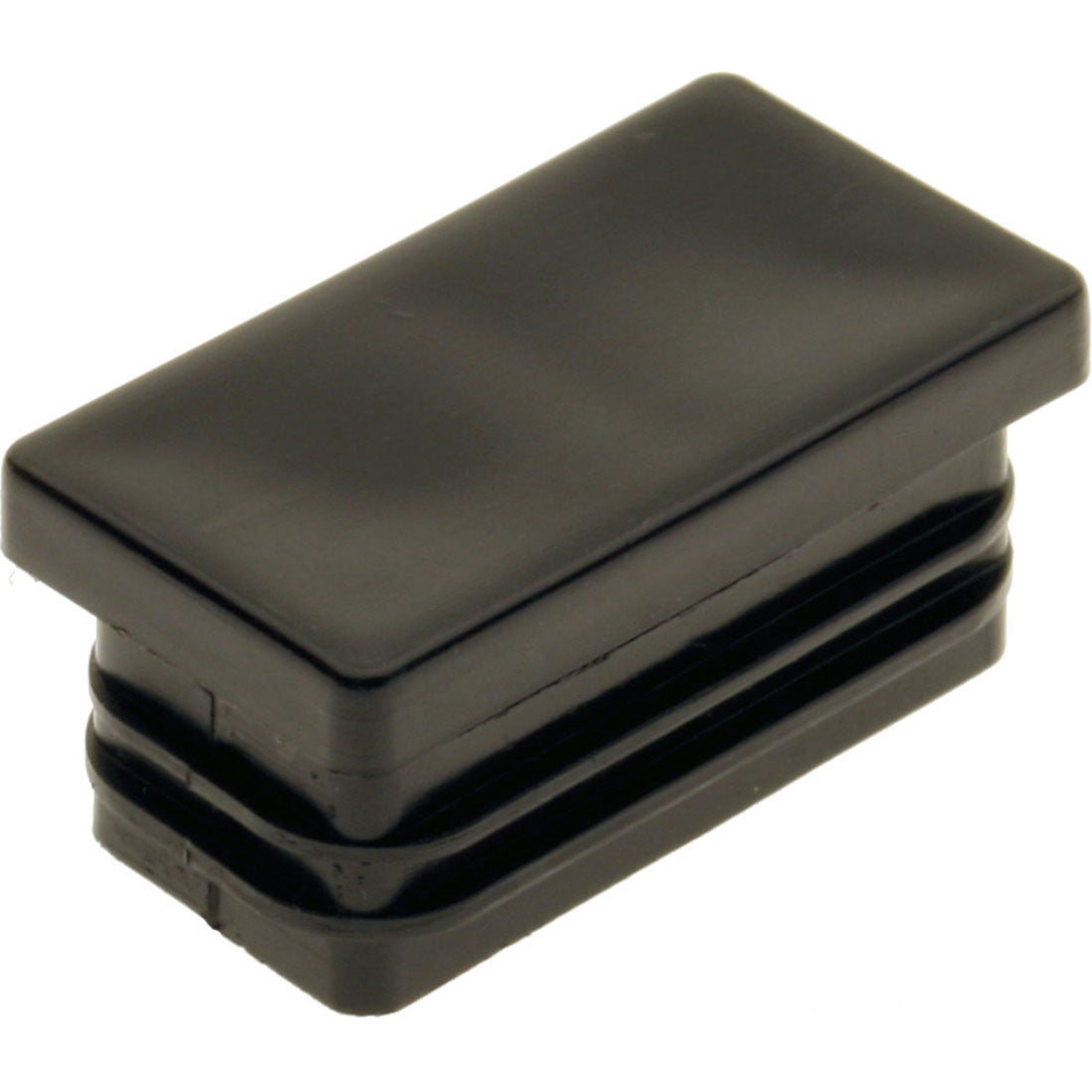 Rectangle Plug Ribbed Black 35.1x19.1mm – Co-Mac