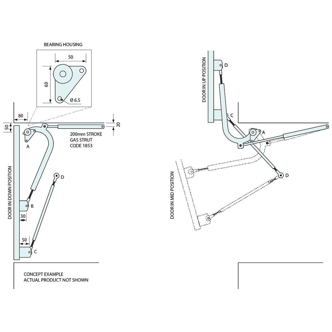Pantograph Hinge Heavy Duty – Co-Mac
