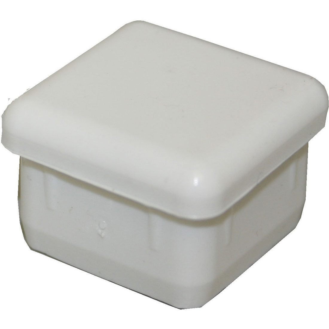 Square Plug Smooth Plastic White 25.4mm – Co-Mac