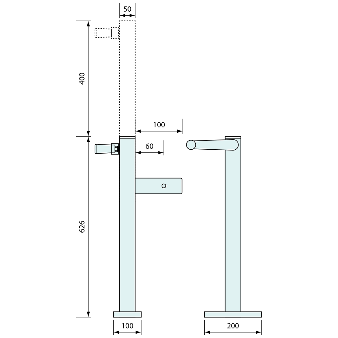 Heavy Duty Adjustable Leg Stand – Co-Mac